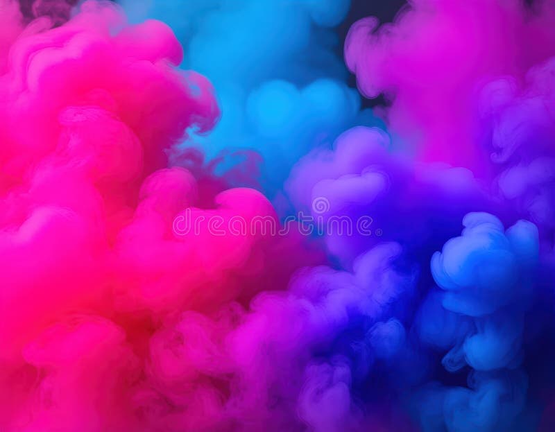 Bright Acrylic Inks Diffusing in Water Under Artistic Lighting. Stock ...