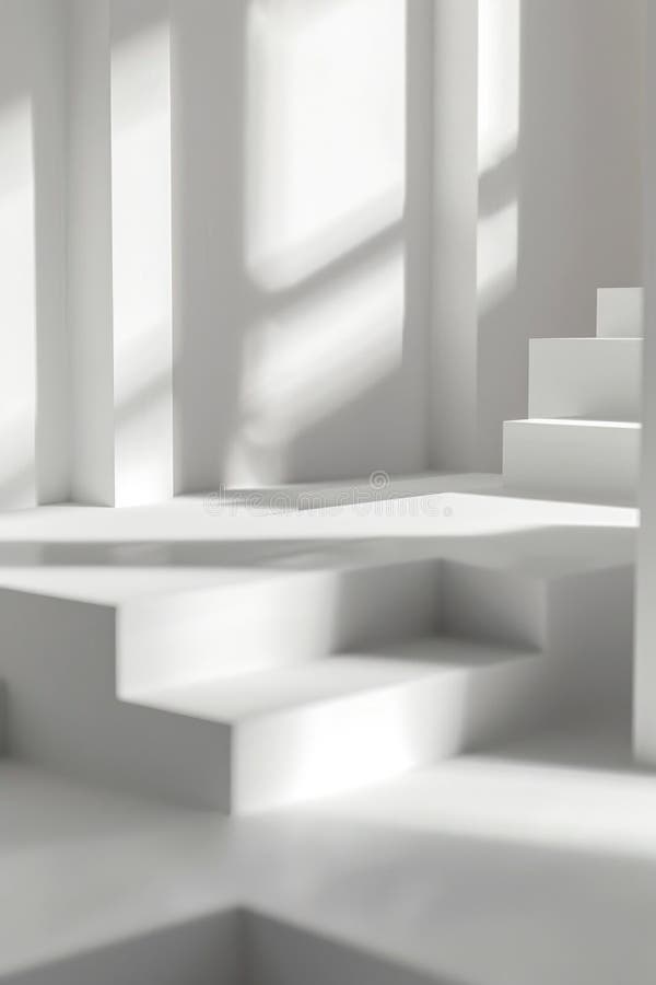 A Bright and Airy Space Filled with Numerous Stairs, Ideal for Interior ...