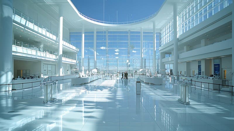 Bright and Airy Space with Modern Design Elements Stock Image - Image ...