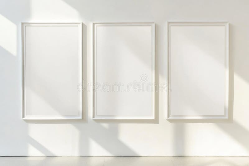 Blank White Frame Design Showcased in a Minimalist Setting with Natural ...