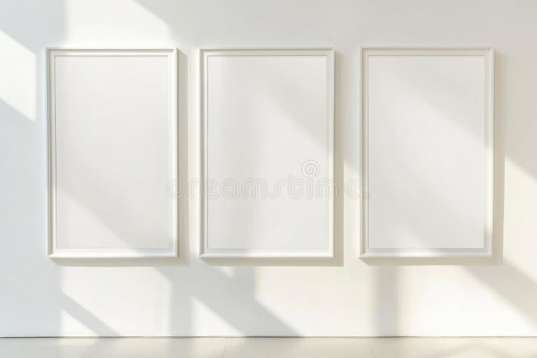 Blank White Frame Design Showcased in a Minimalist Setting with Natural ...