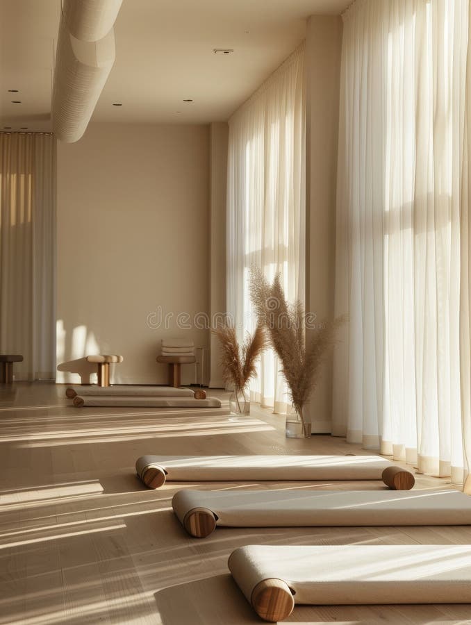 Minimalist Yoga Studio with Natural Light a Bright and Airy Yoga Studio ...