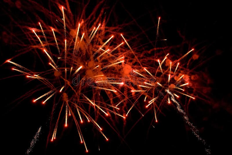 Bright amazing fireworks stock photo. Image of entertainment - 102718828