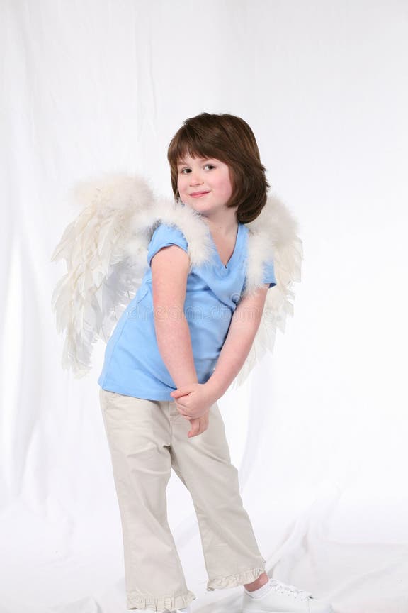 Bright Angel stock image. Image of costume, kids, girl - 2414619