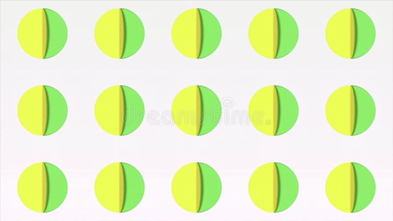 Bright Animation. Motion.Multicolored Small Balls Changing Color and ...