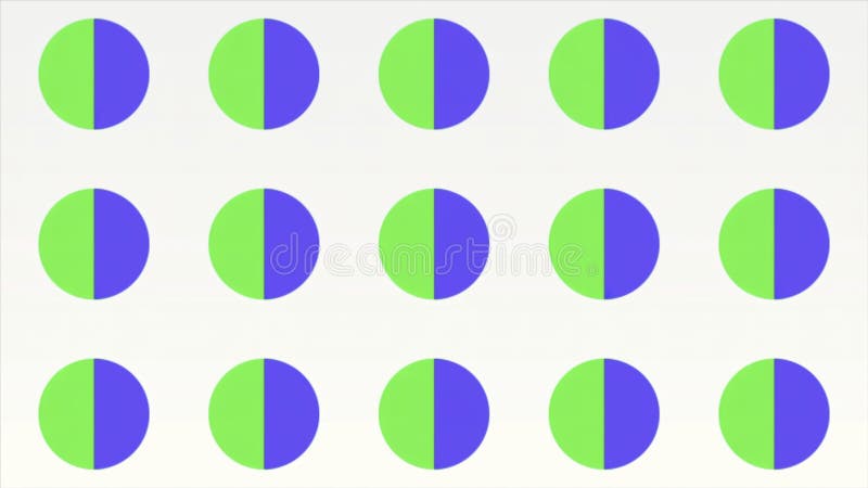 Bright Animation. Motion.Multicolored Small Balls Changing Color and ...