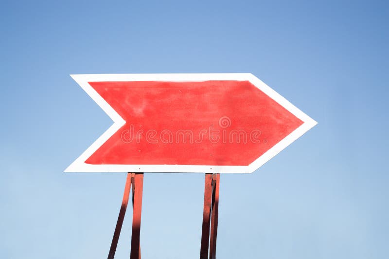 Bright Arrow-shaped Pointer Stock Photo - Image of direction, travel ...