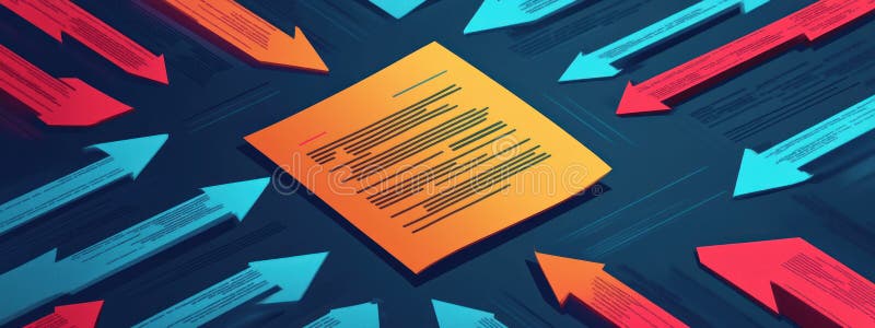 Bright Arrows Surround Central Note, Symbolizing Direction and Focus in ...