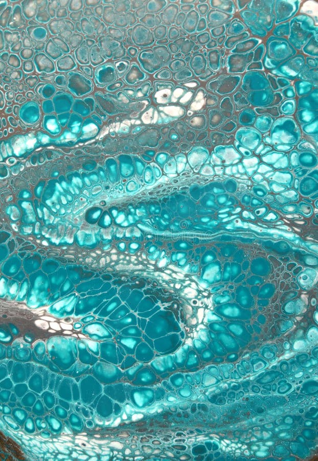 Bright Art Background in Green and Blue Colors with a Marine Theme ...