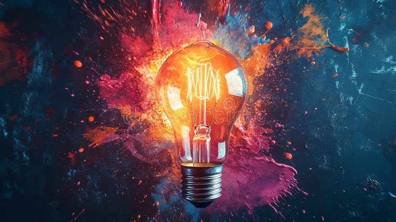 Bright and Artistic Paint Explosion with Dynamic Brush Motion and ...