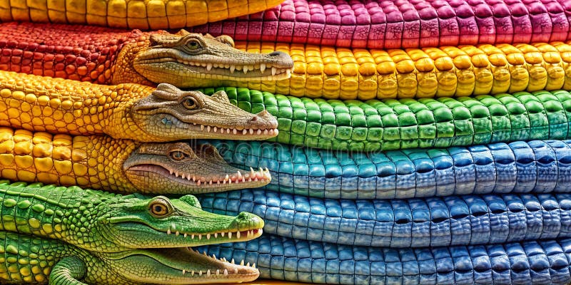 A Bright Assorted Stack of Swamp Crocodile the Summer Collection ...