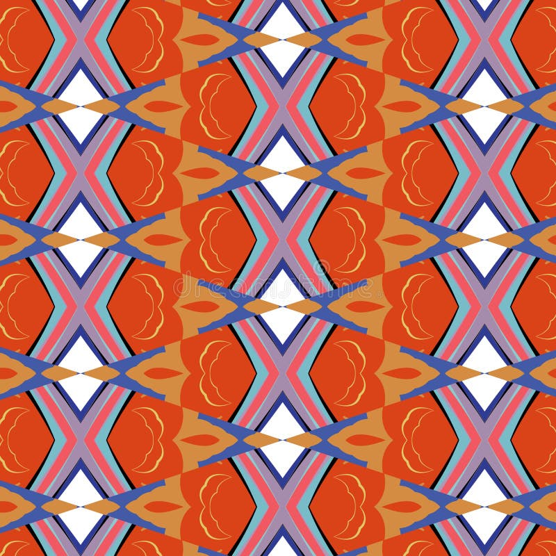 Bright, Attention-grabbing Pattern in the Sixties Style Stock ...