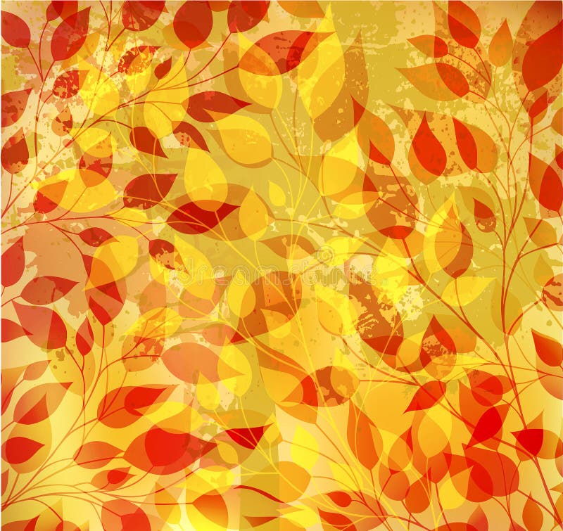 Bright Autumn Abstract Background Stock Vector - Illustration of season ...