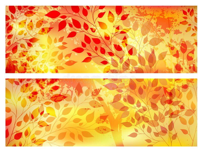 Bright Autumn Abstract Background Stock Vector - Illustration of ...