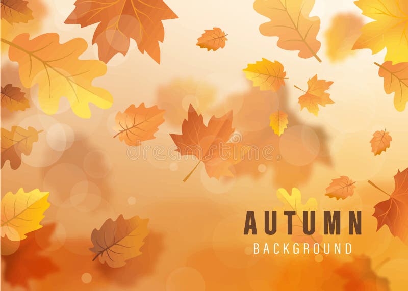Bright Autumn Background Vector Illustration Vector Art Creative Stock ...
