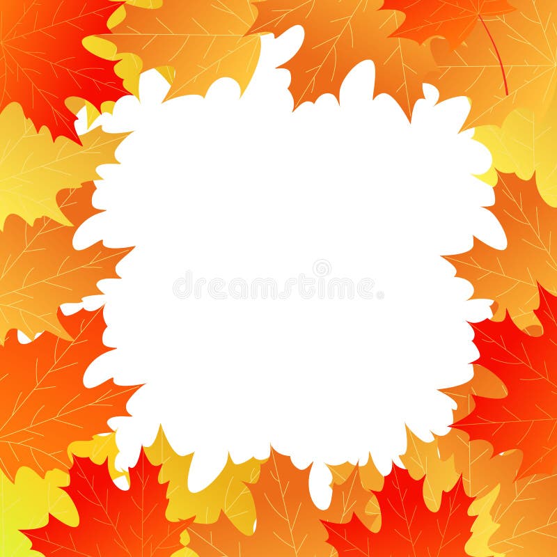 Canadian Maple Leaf Border stock illustration. Illustration of canada ...