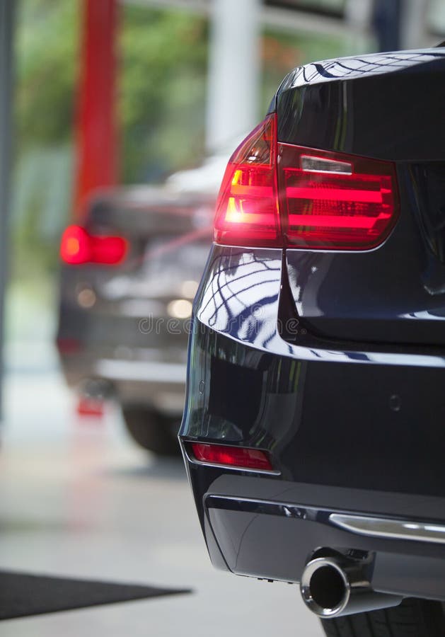 Bright Back Rear Light of the Car Stock Image - Image of luxury, drive ...