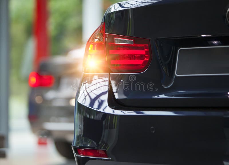 Bright Back Rear Light of the Car Stock Image - Image of auto, detail ...