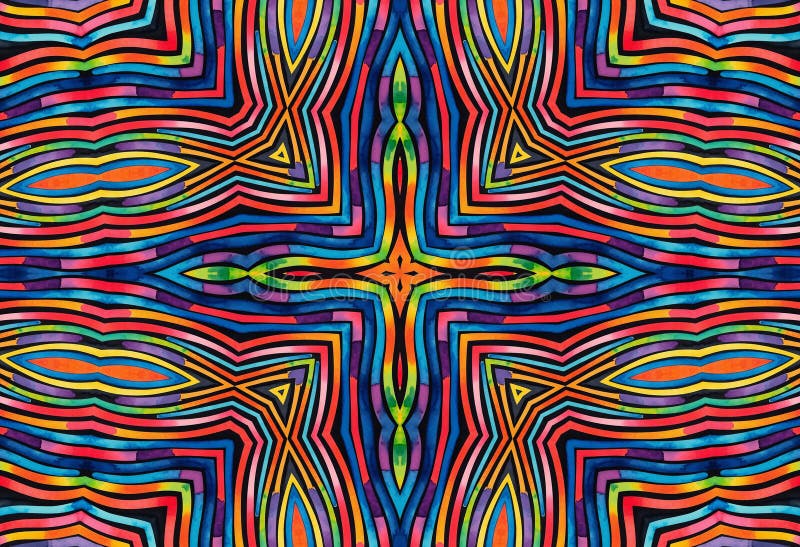 Bright Background with Abstract Pattern from Colorful Stripes Stock ...