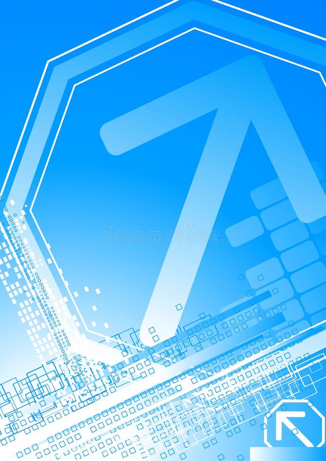 Abstract Hi Tech Background with Arrow Stock Vector - Illustration of ...