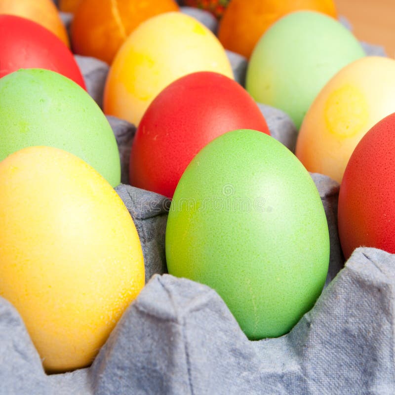 Bright Background of Colorful Eggs Stock Photo - Image of seasonal ...