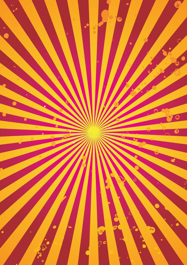 Vector Abstract Background of Orange and Red Star Burst Rays Stock ...