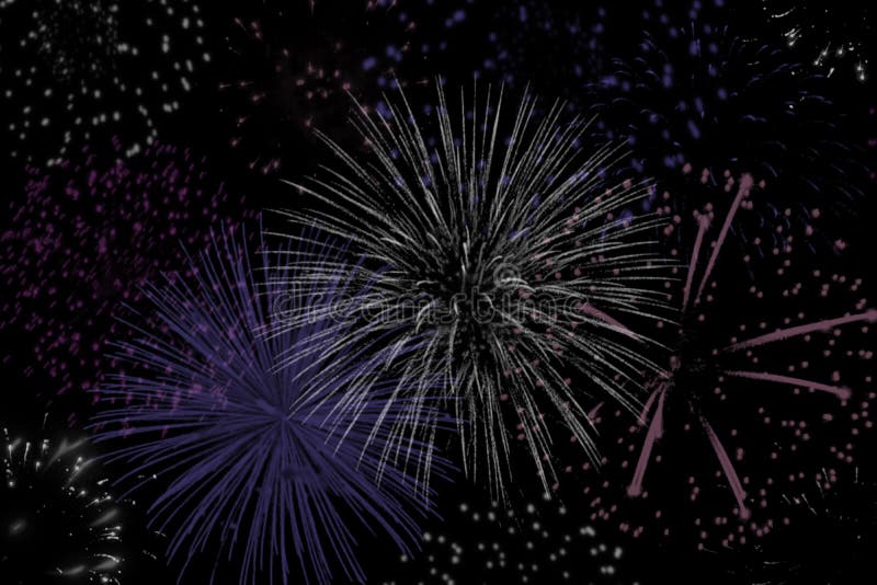 Background of Fireworks in the Sky Stock Photo - Image of fourth ...