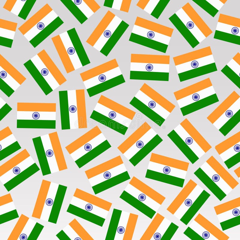 Bright Background with Flag of India. Happy India Day Pattern. Bright ...