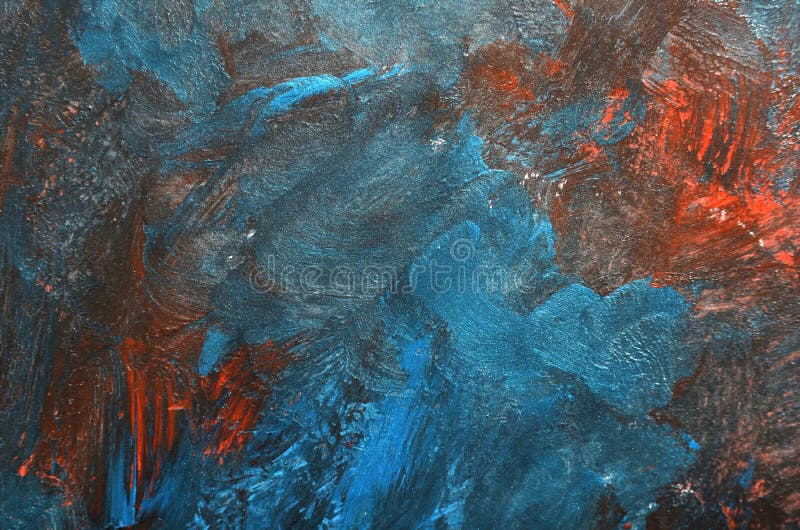 Bright Background in Red and Blue Colors with Brush Strokes Stock Photo ...