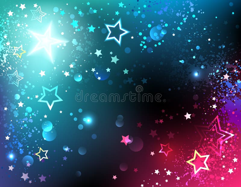 Banner with bright stars stock vector. Illustration of holiday - 51216663