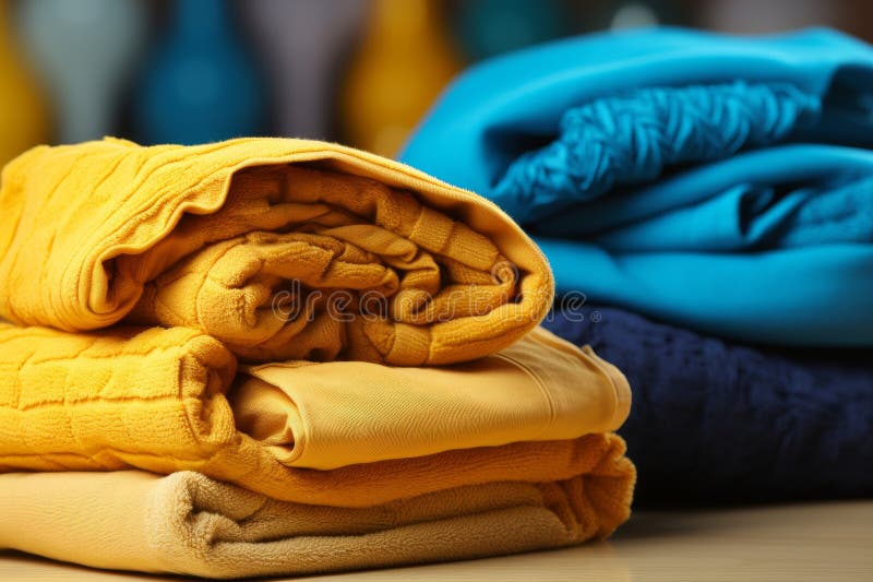 Bright Background with a Washing Clothes Concept, Clean and Tidy ...