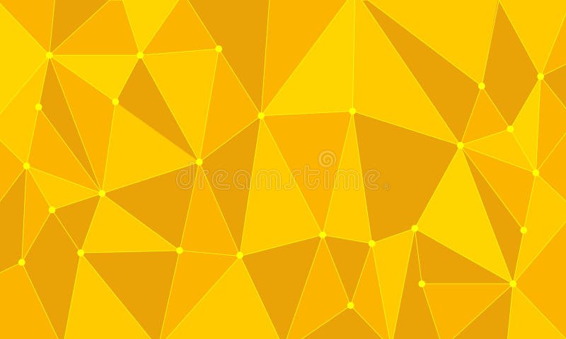 Bright Background of Yellow Polygons with a Contour Stock Vector ...