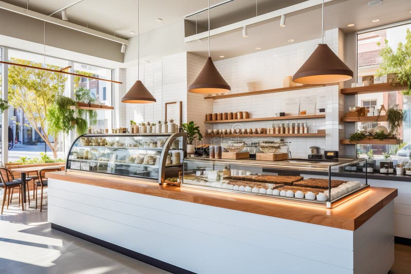 Bakery Interior Background. Bakery Shop. Pastry Shop Stock Photo ...
