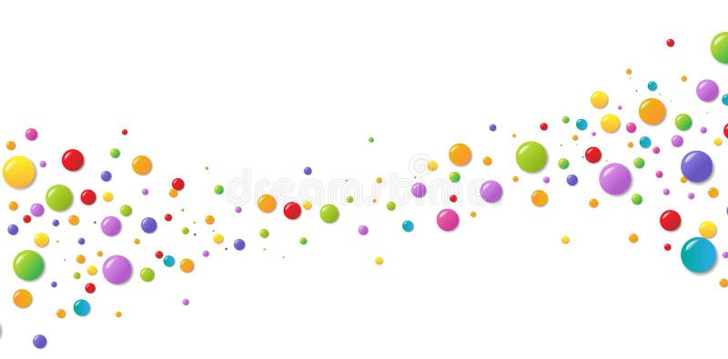 Bright Ball Border with White Background Stock Vector - Illustration of ...