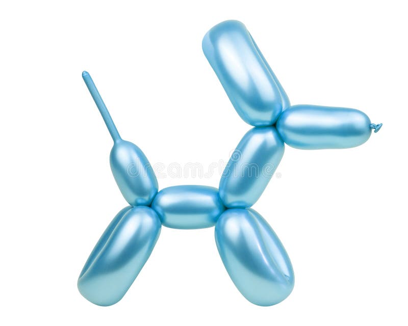 Bright Balloon Dog Isolated on the White Background Stock Photo - Image ...