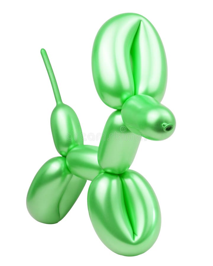 Bright Balloon Dog Isolated on the White Background Stock Photo - Image ...