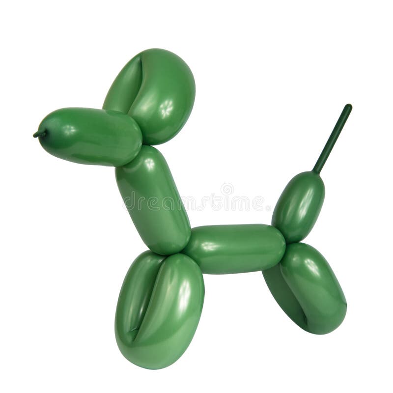 Bright Balloon Dog Toy Isolated on the White Background Stock Photo ...