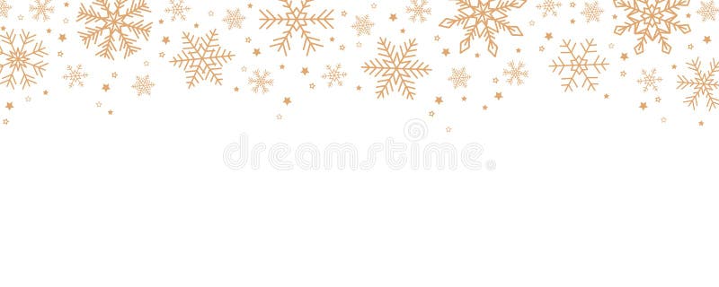 Bright Banner Christmas Card with Snowflake Border Stock Vector ...