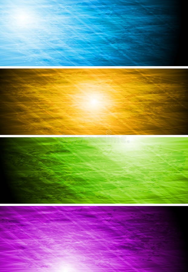 Bright banners collection stock vector. Illustration of colourful ...