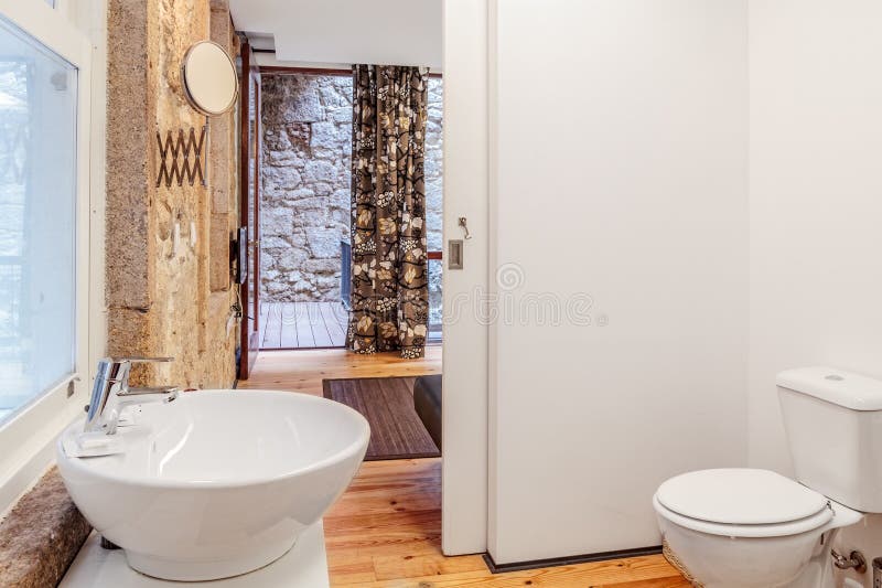 Bright Bathroom stock photo. Image of clean, design, estate - 84879322