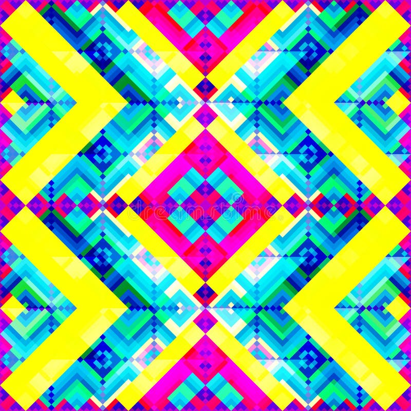 Bright Beautiful Polygons Abstract Geometric Seamless Pattern Stock ...