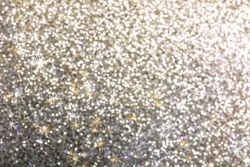 Bright Beautiful Shining Silver Glitter Stock Photo - Image of blurred ...