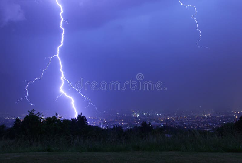 The Bright Big Blizzard in the Night Sky Stock Image - Image of dark ...