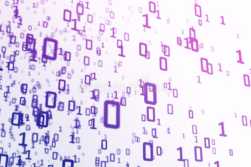 Binary code background stock illustration. Illustration of digital ...