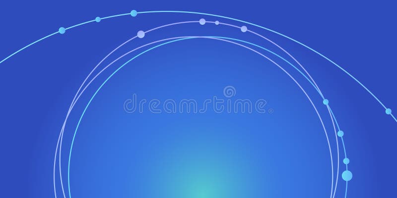 Bright Blue Abstract Orbit Composition with a Gradient Background ...