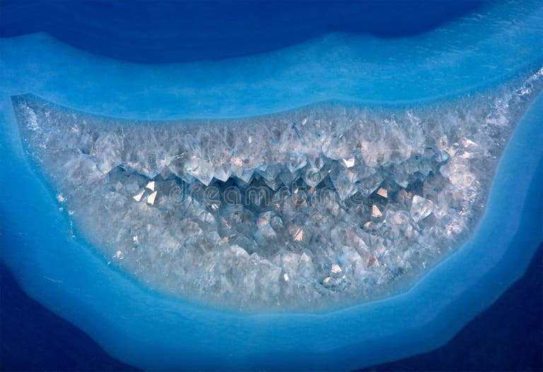 Bright Blue Agate Structure Stock Photo - Image of surface, color: 32225516