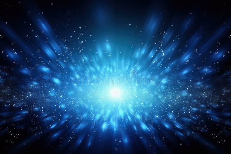 A Bright Blue Background with a Burst of Light in the Middle of the ...