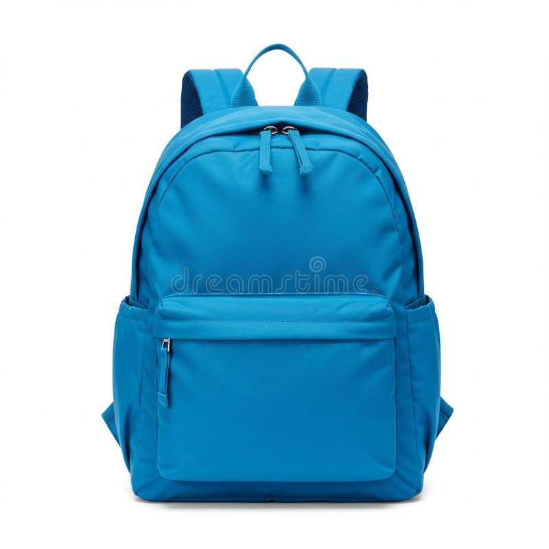 Bright Blue Backpack Featuring a Simple, Ergonomic Design. it Includes ...