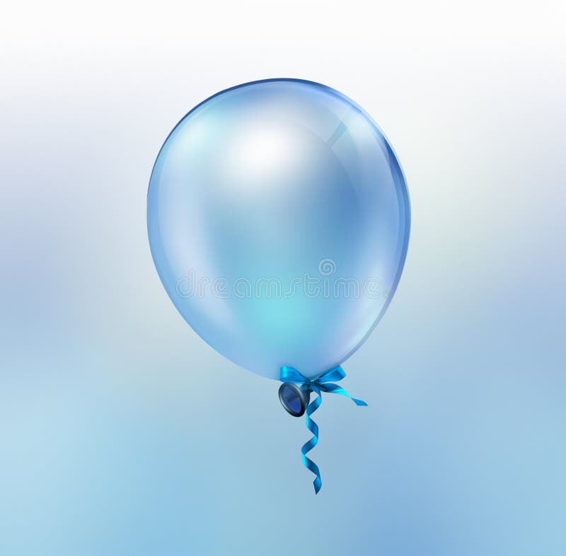 Bright blue balloon stock illustration. Illustration of festival - 72483969