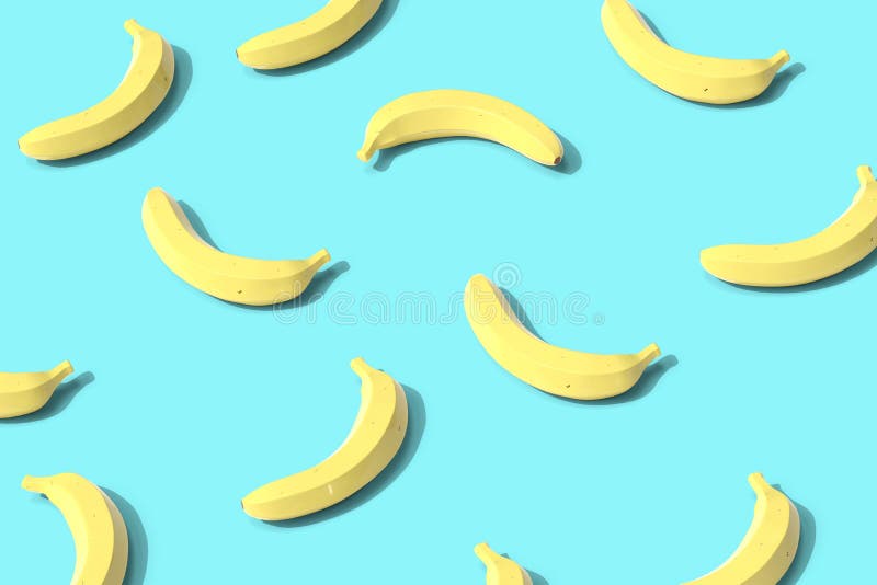 Bananas Pattern Blue Background Stock Illustrations – 830 Bananas ...